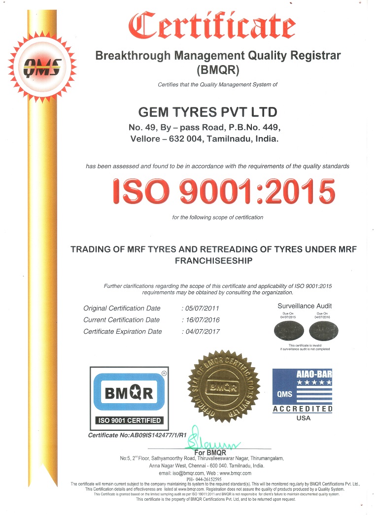 Gem Tyres Private Limited